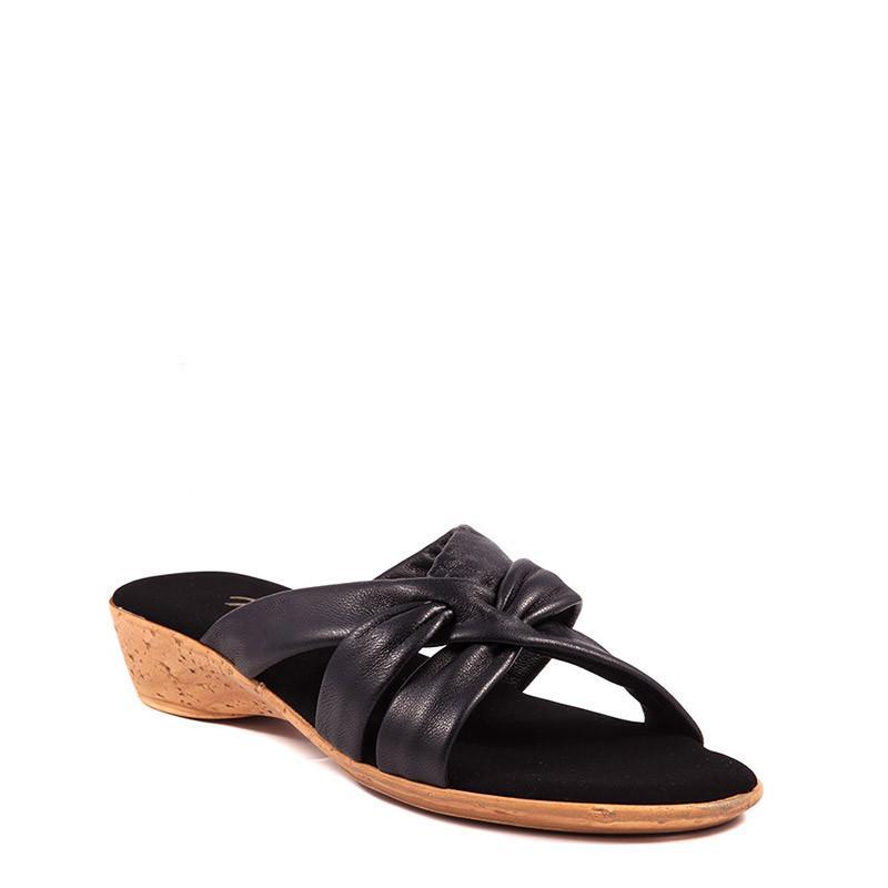 Black Comfortable Low Heel Sandals | Onex Shoes Sail | Onex Shoes