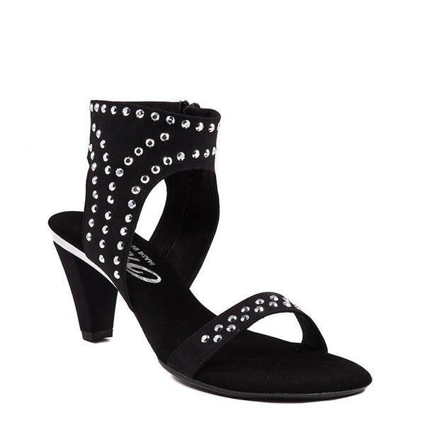 Black Comfortable Clubbing Heels | Onex Shoes Showgirl | Onex Shoes